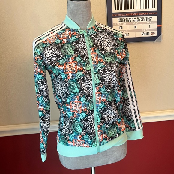 adidas | Shirts & Tops | Adidas Zoo Print Track Jacket Eucyouth | Poshmark